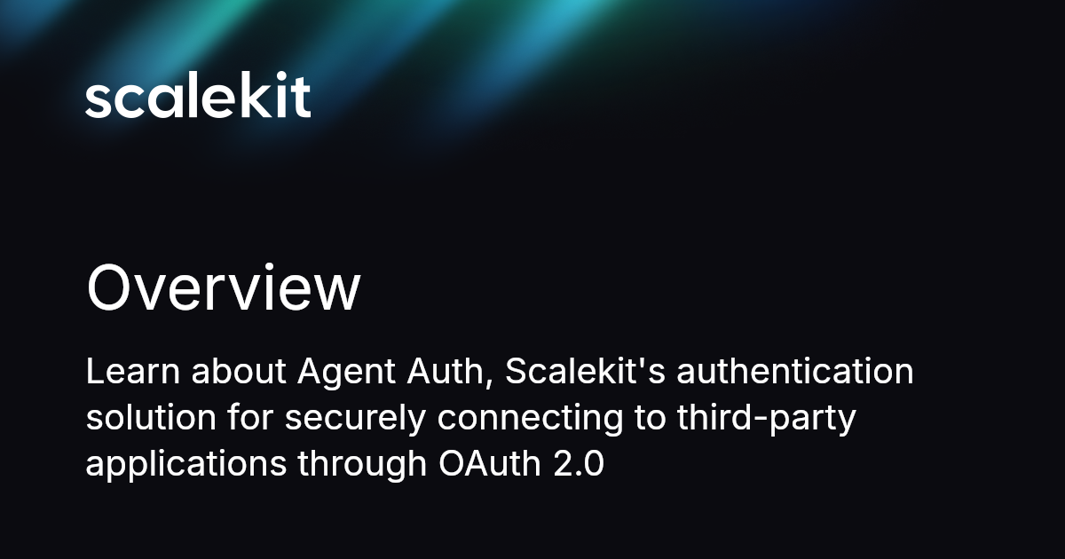 Overview | Scalekit Docs