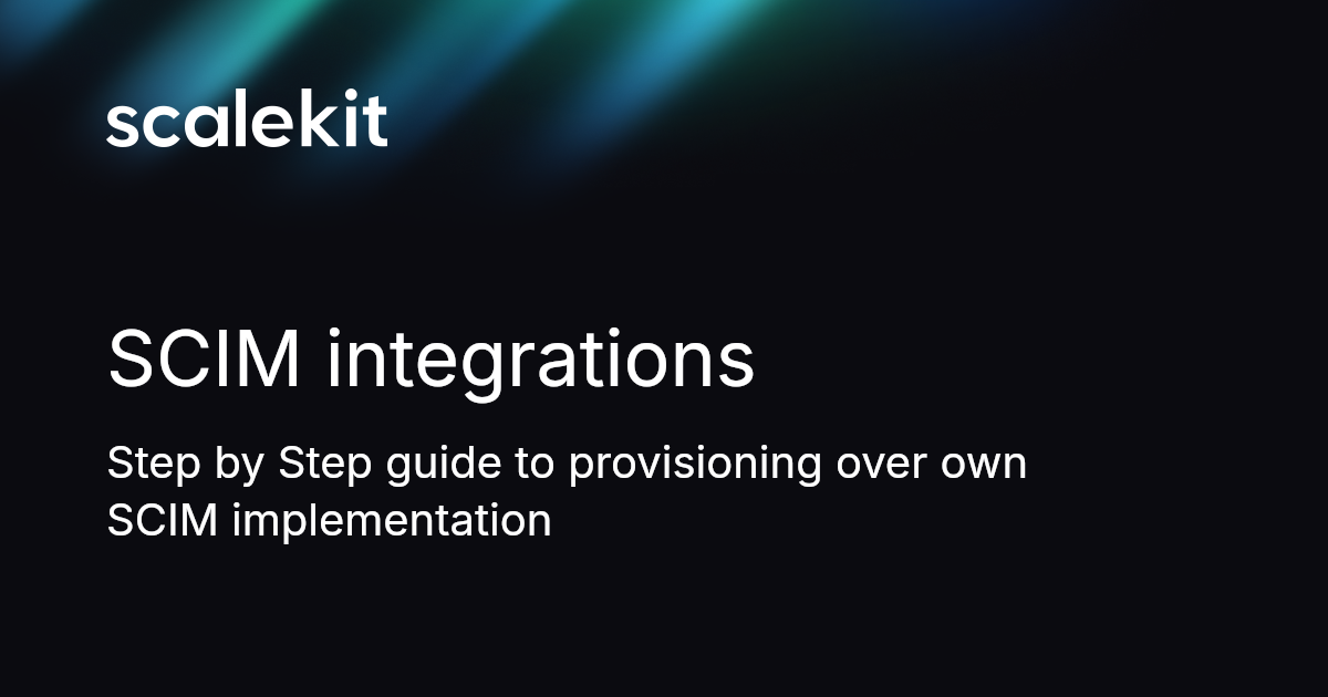 SCIM integrations Scalekit Docs